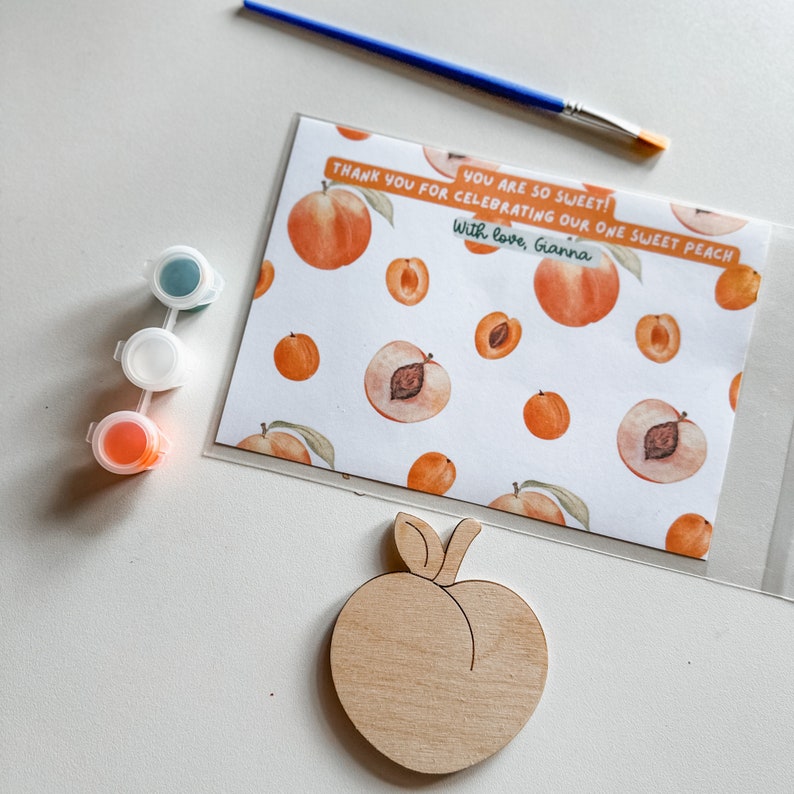 One Sweet Peach Party Favors Peach 1st Birthday Party Favors for Kids ...