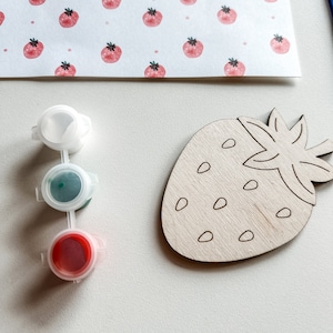 Strawberry Party Favor Strawberry Craft Kit Kids Berry First Birthday ...
