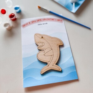 Shark Valentine’s Day Classroom Gift DIY Shark Painting Kit Kids Shark ...