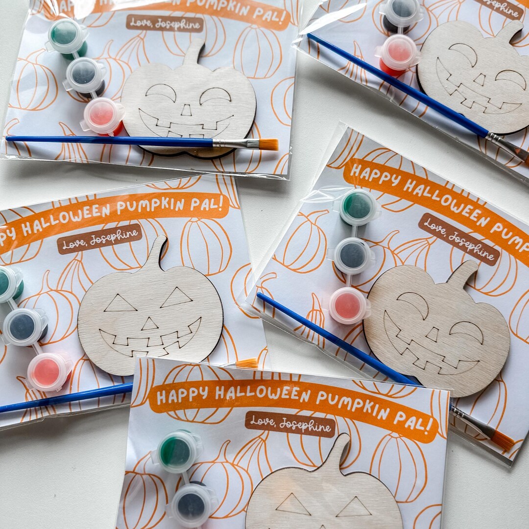 Halloween Classroom Party Favor Bag Pumpkin Craft for Toddler Non Candy ...