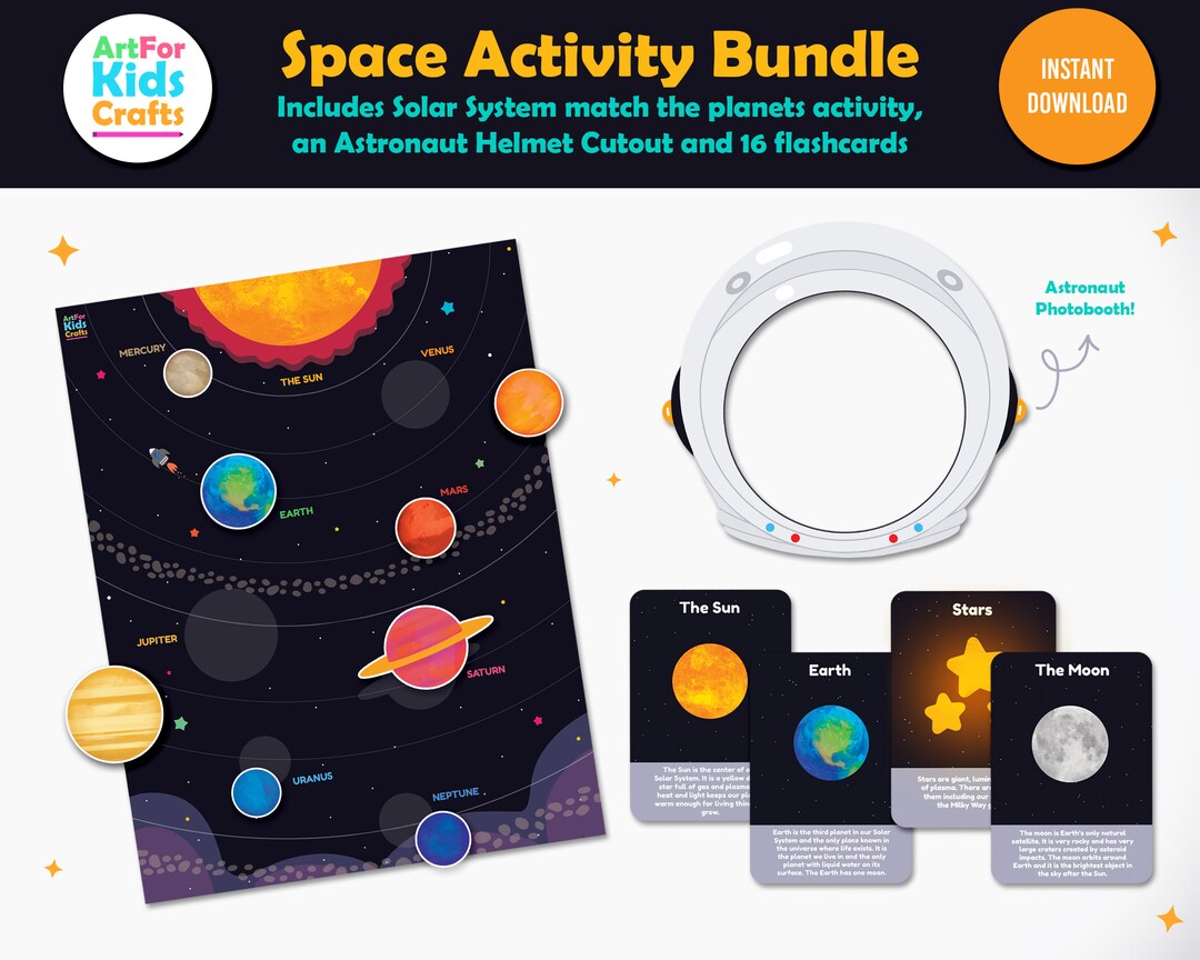 Outer Space Printable Educational Materials Educational - Etsy