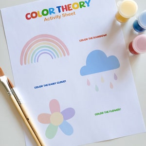 Montessori Color Theory Printable Color Mixing Chart for - Etsy