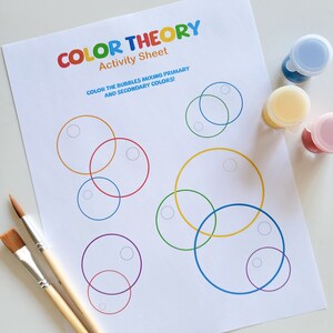 Montessori Color Theory Printable Color Mixing Chart for - Etsy