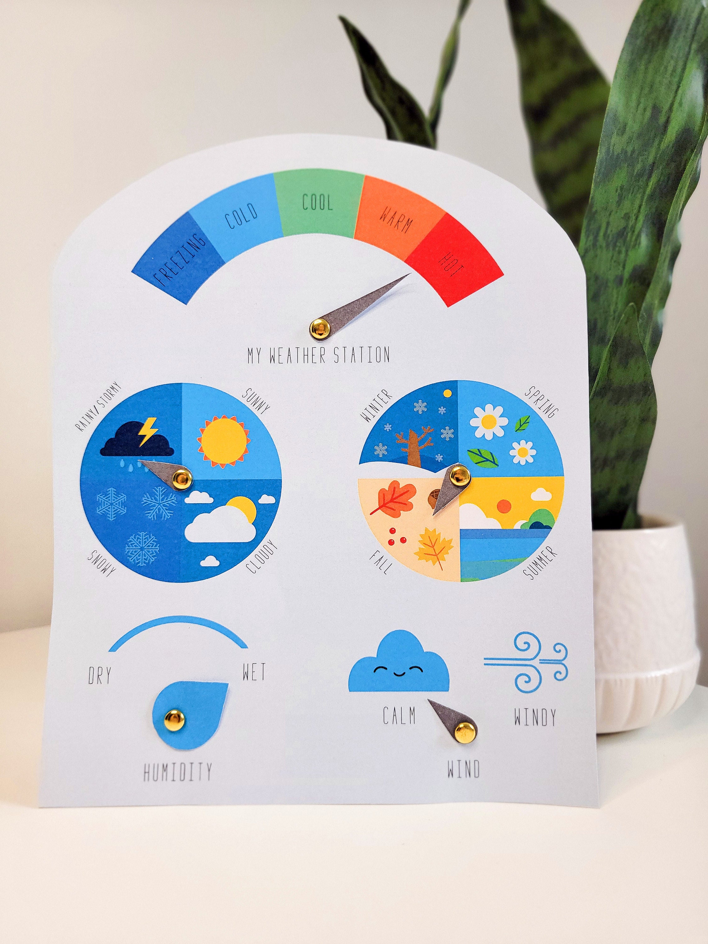 Weather Station Printable, Kids Weather Chart , Preschool Activities ...