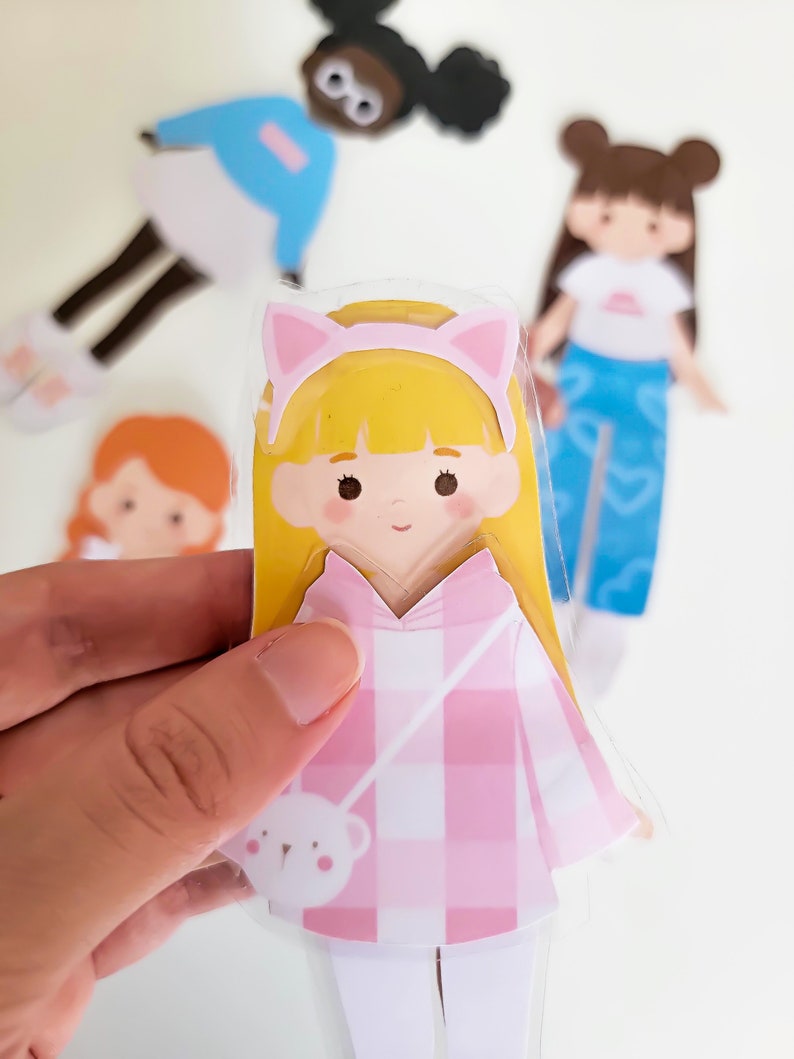 Paper Dolls Kit Printable Activity Homeschool Montessori - Etsy