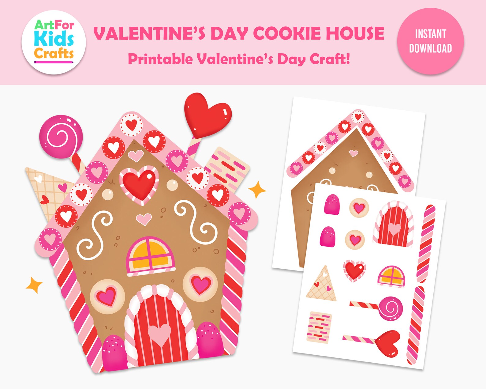 Valentines Crafts for Kids Valentines Craft Kit Valentines - Etsy