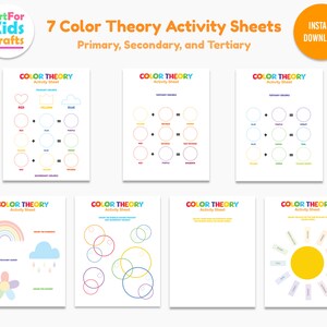 Montessori Color Theory Printable, Color Mixing Chart for Kids, Color ...