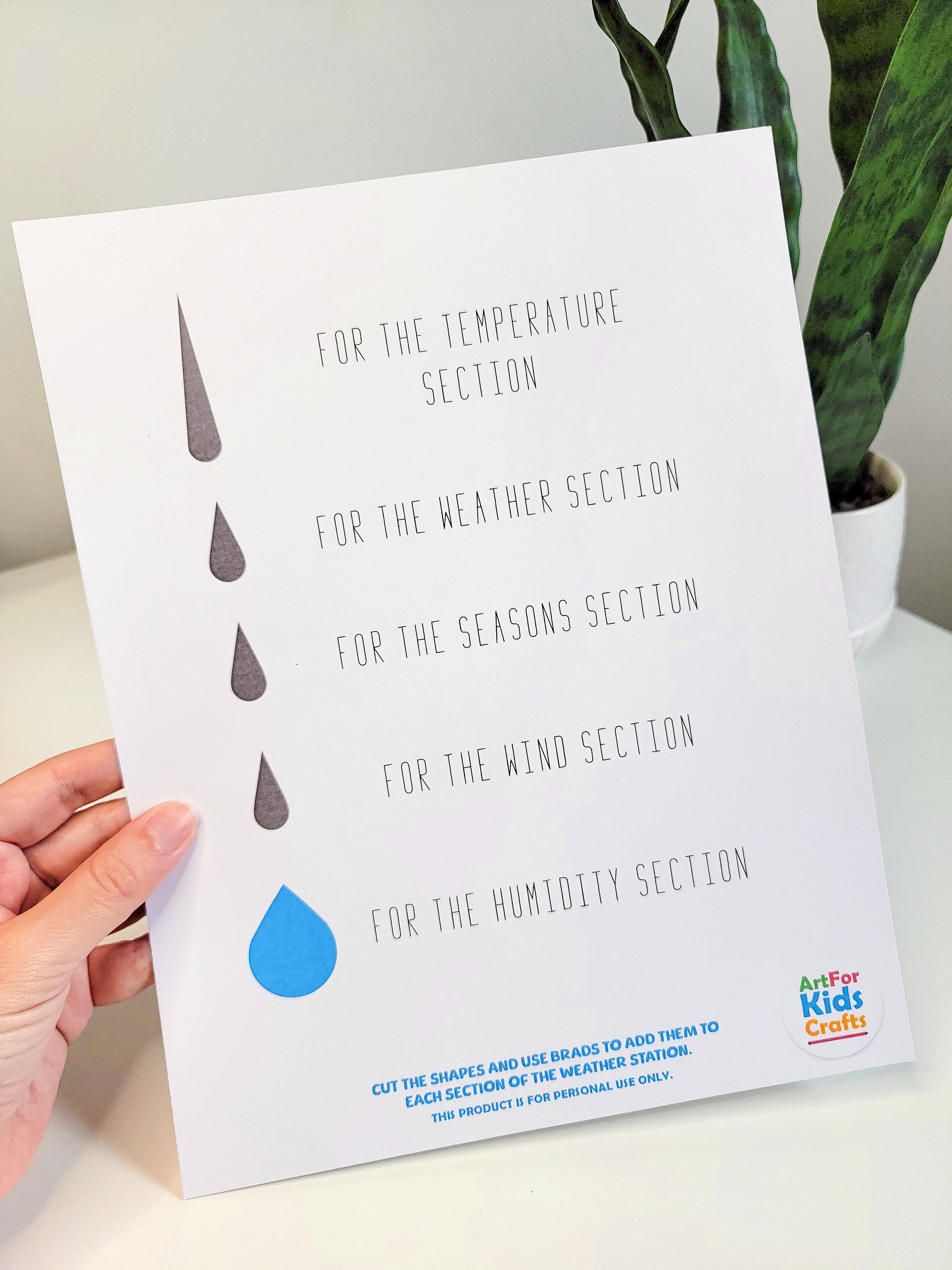 Weather Station Printable, Kids Weather Chart , Preschool Activities ...