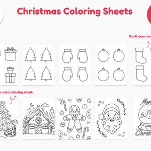 Christmas Printable Set With Gingerbread House Craft Activity and ...
