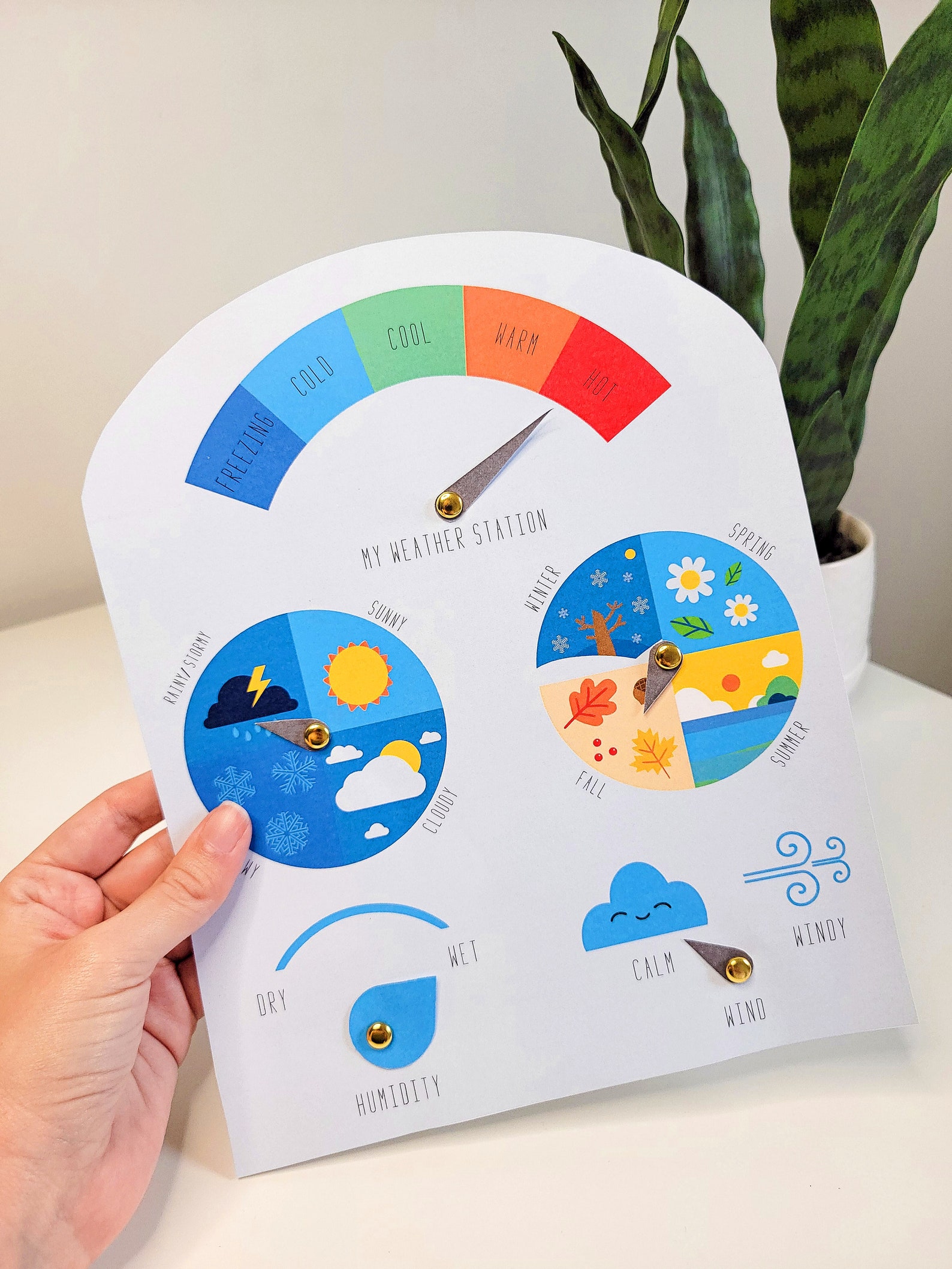 Weather Station Printable, Kids Weather Chart , Preschool Activities ...