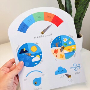 Weather Station Printable, Kids Weather Chart , Preschool Activities ...