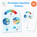 Weather Station Printable, Kids Weather Chart , Preschool Activities ...