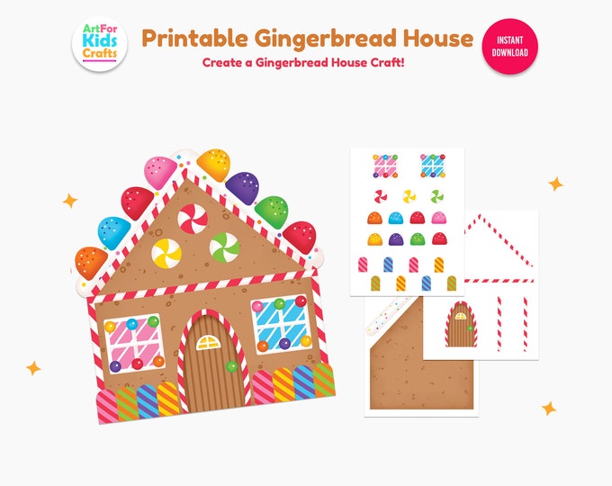 Gingerbread House Craft Christmas Craft Build A Gingerbread House ...