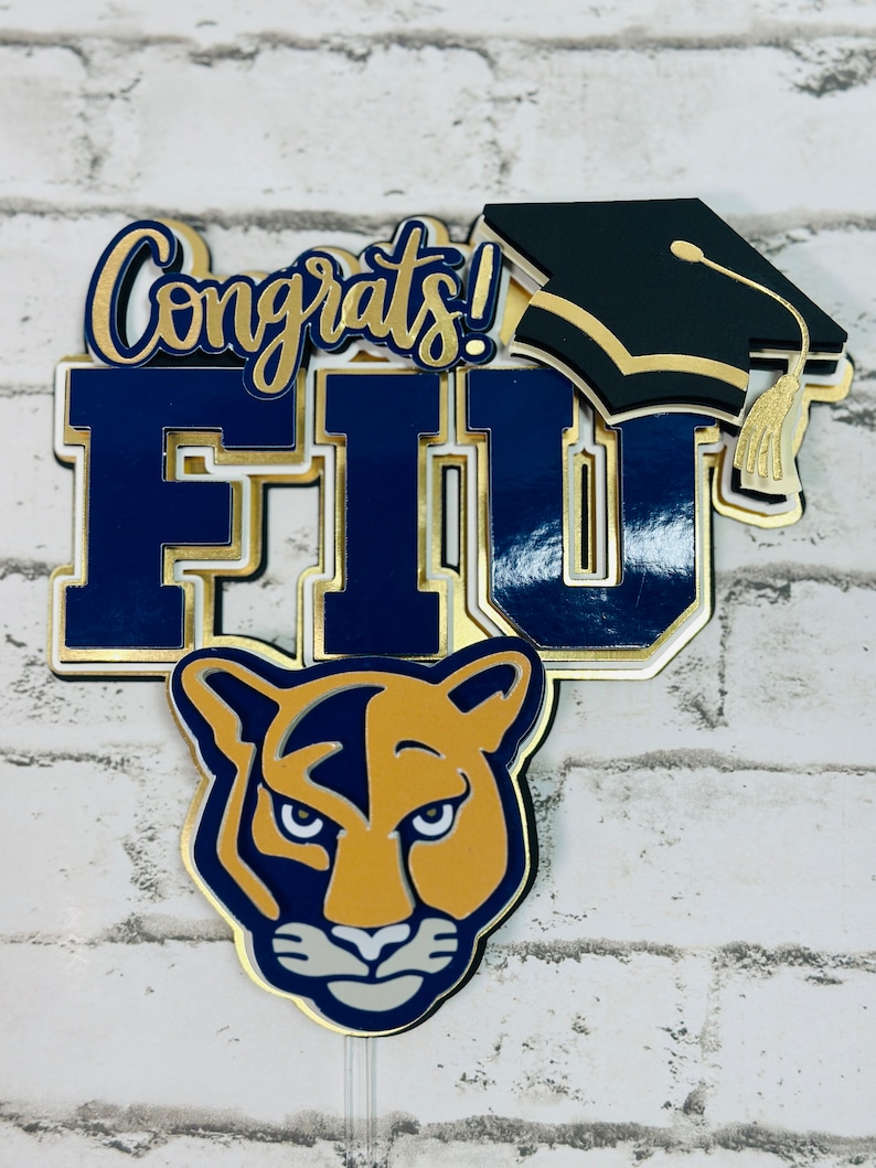 FIU Cake Topper, Graduation Cake Topper, University of Florida Cake ...