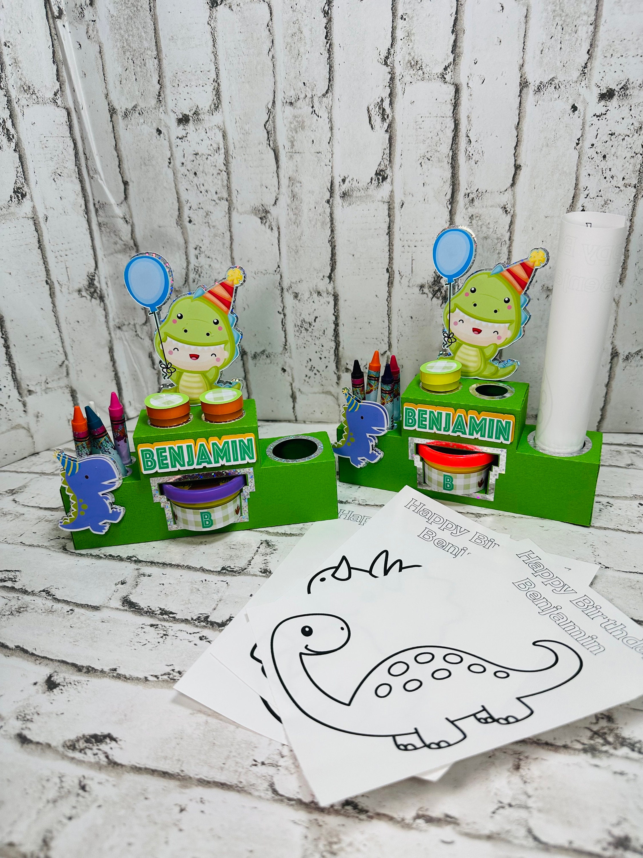 Custom Dinosaur Activity Box, Birthday Box, Activity Box Party ...