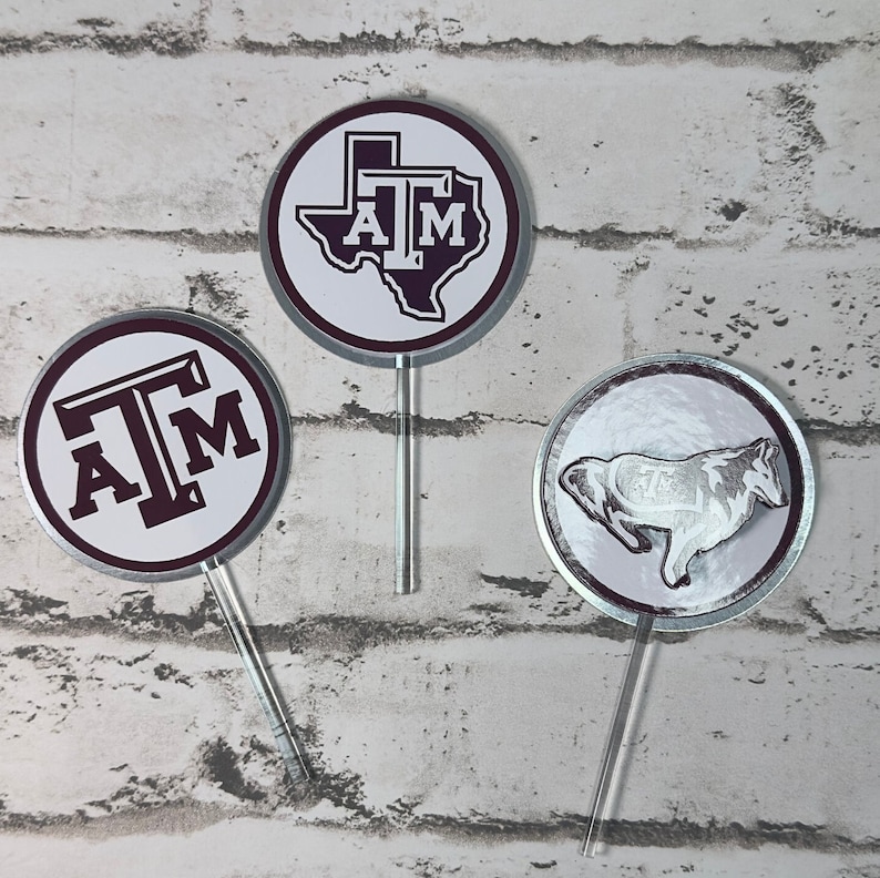 Texas ATM University Cake Topper, Graduation Cake Topper, Class of 2024 ...