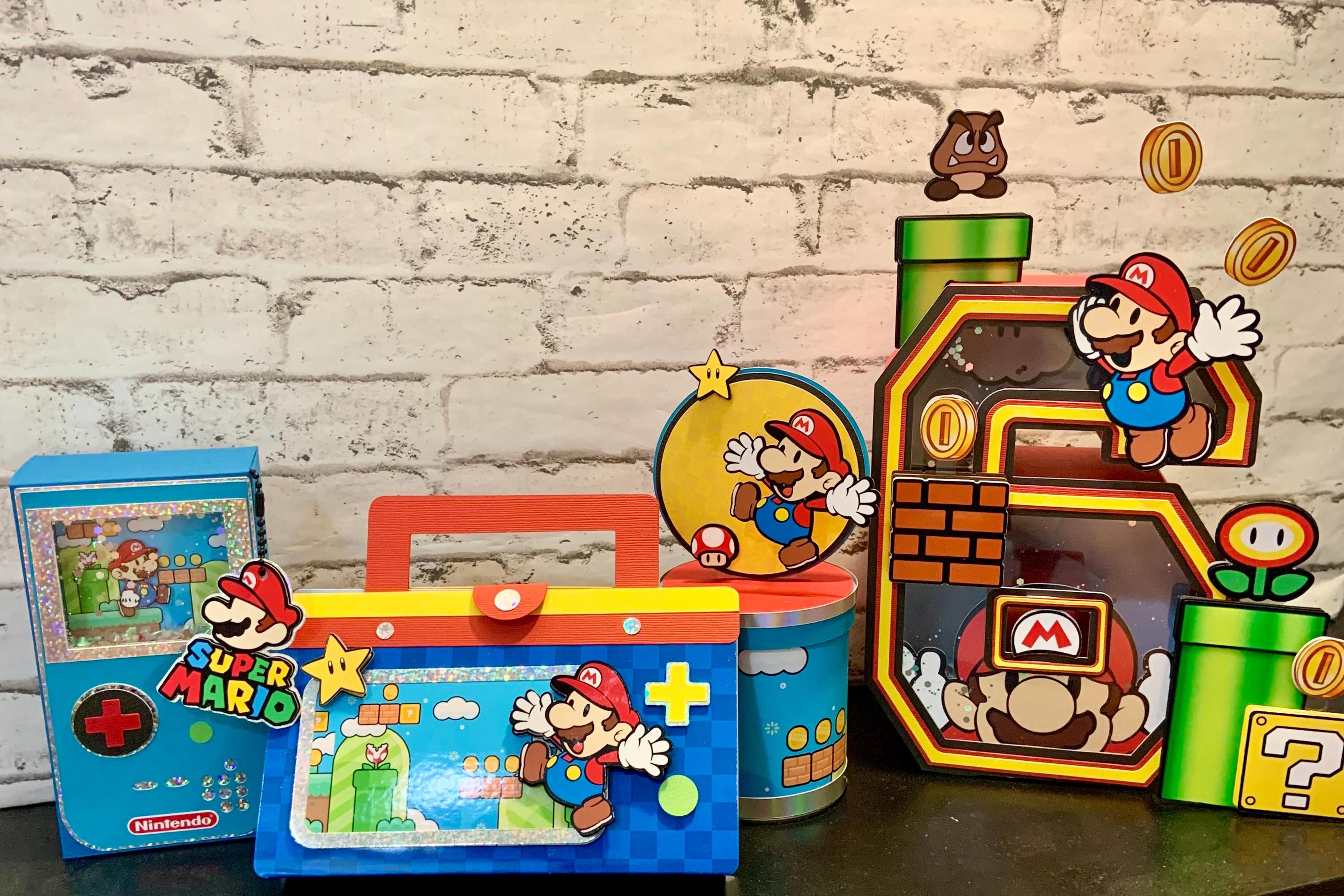 Mario Bros, 3D Number, Mario Bros Decoration, Mario Bros Custom 3D ...