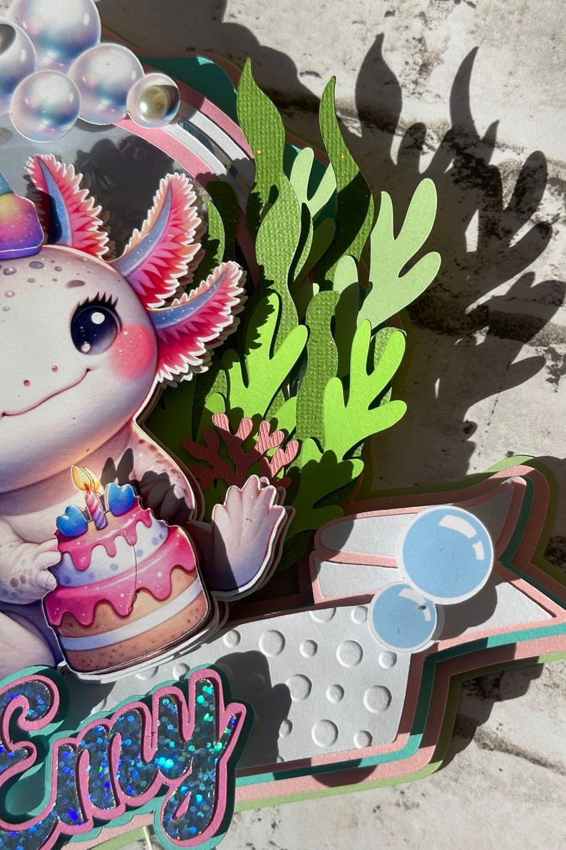 Axolotl Cake Topper, Axolotl Party Decorations, Axolotl Themed Party ...