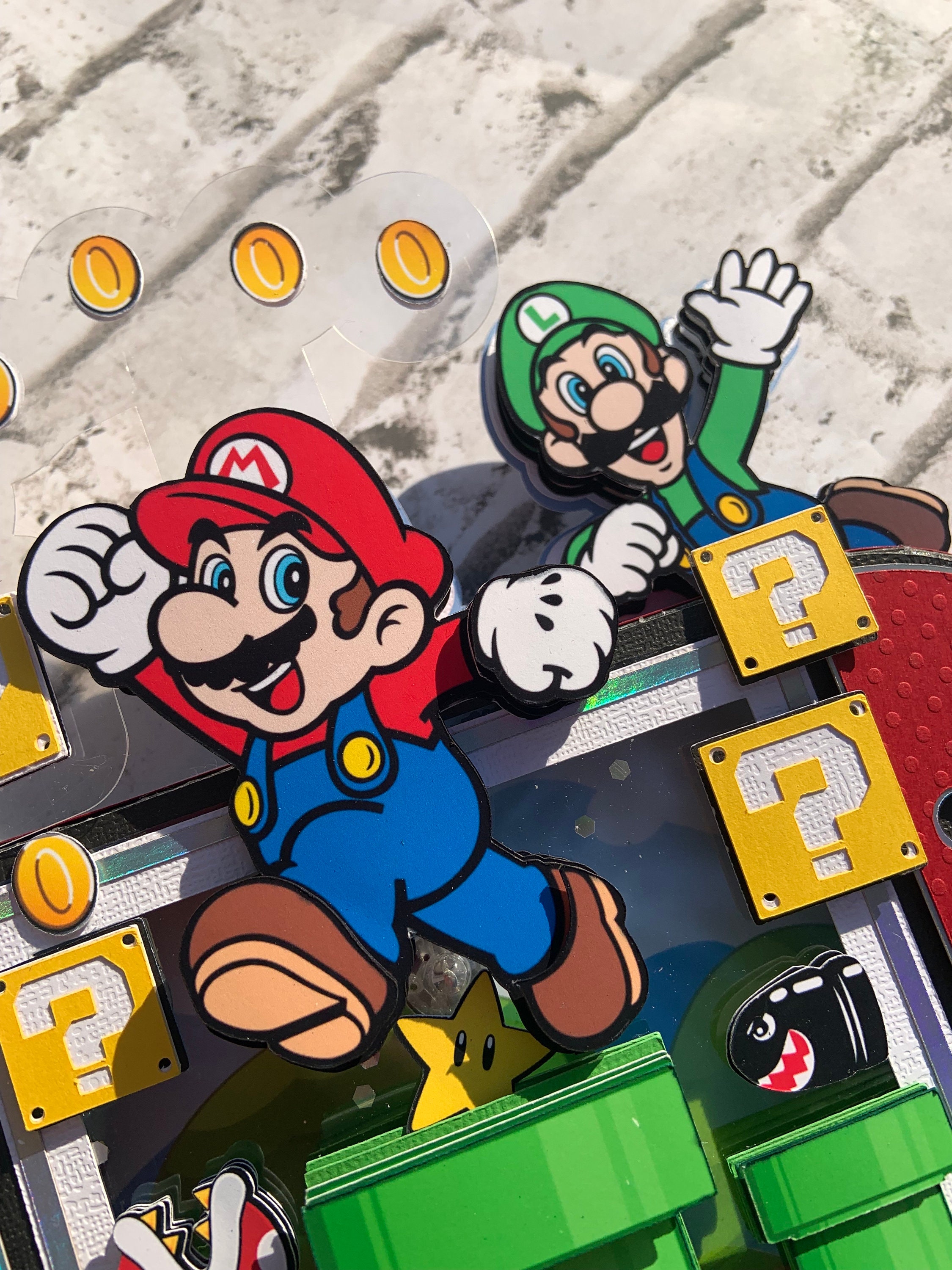 Super Mario Cake Topper, Mario Bros Cake Topper, Mario Cake Topper ...