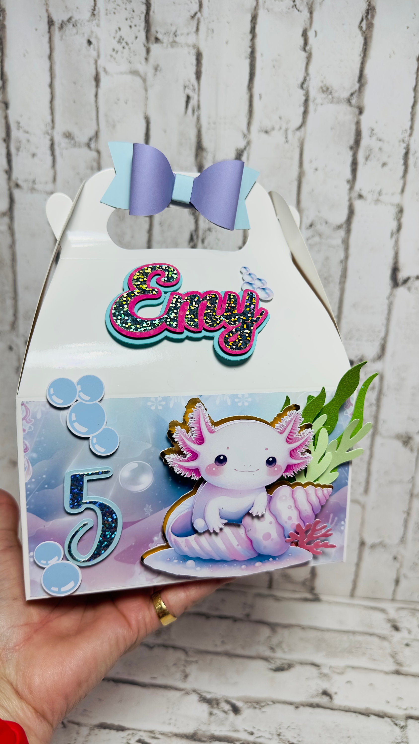 Axolotl Party Favors, Axolotl Favor Boxes, Axolotl Birthday Party ...