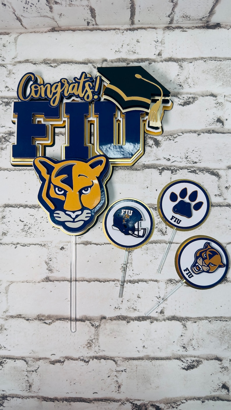 FIU Cake Topper, Graduation Cake Topper, University of Florida Cake ...