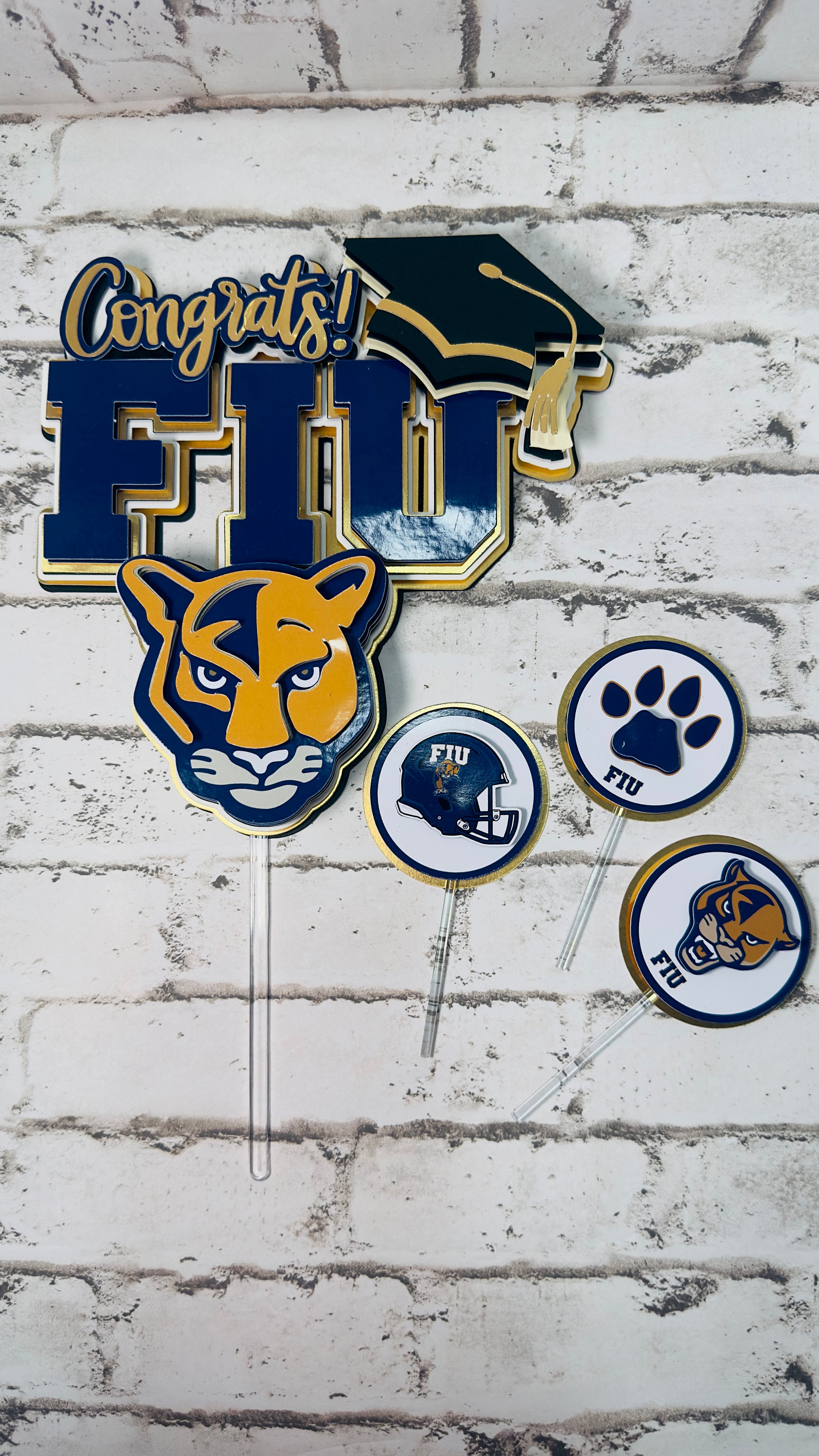 FIU Cake Topper, Graduation Cake Topper, University of Florida Cake ...