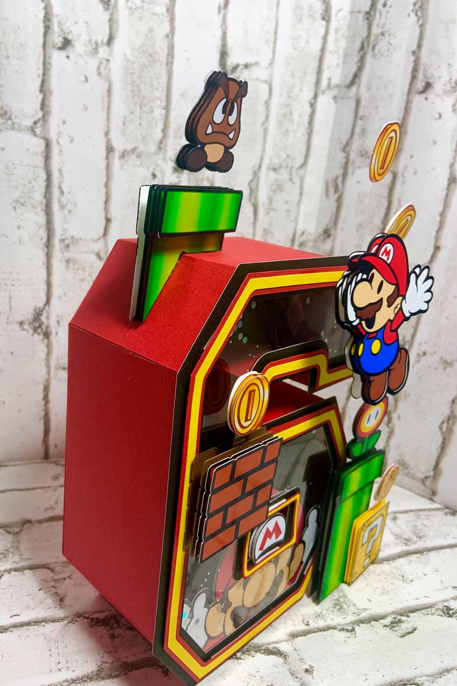 Mario Bros, 3D Number, Mario Bros Decoration, Mario Bros Custom 3D ...