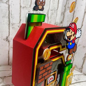 Mario Bros, 3D Number, Mario Bros Decoration, Mario Bros Custom 3D ...