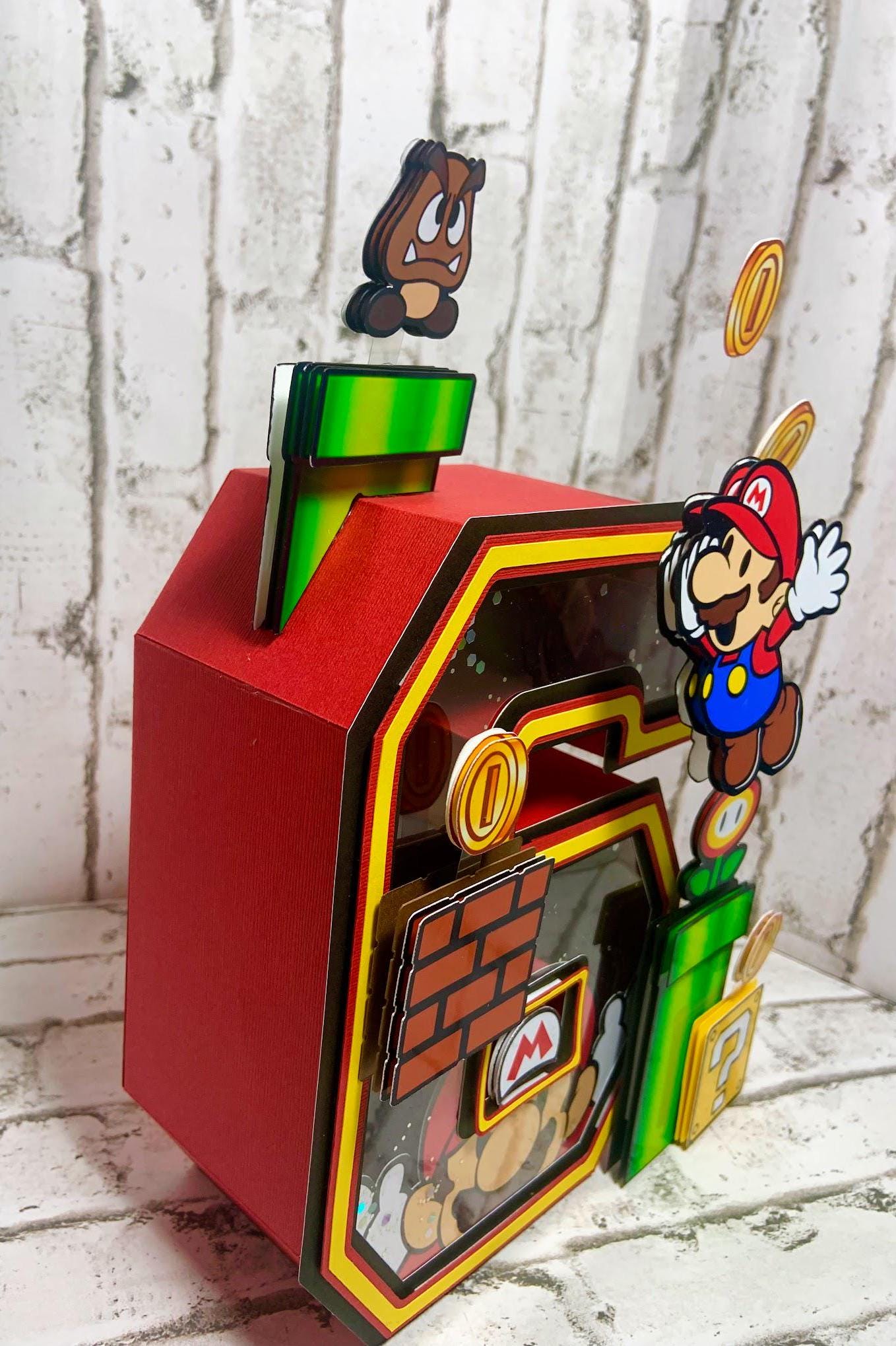 Mario Bros, 3D Number, Mario Bros Decoration, Mario Bros Custom 3D ...