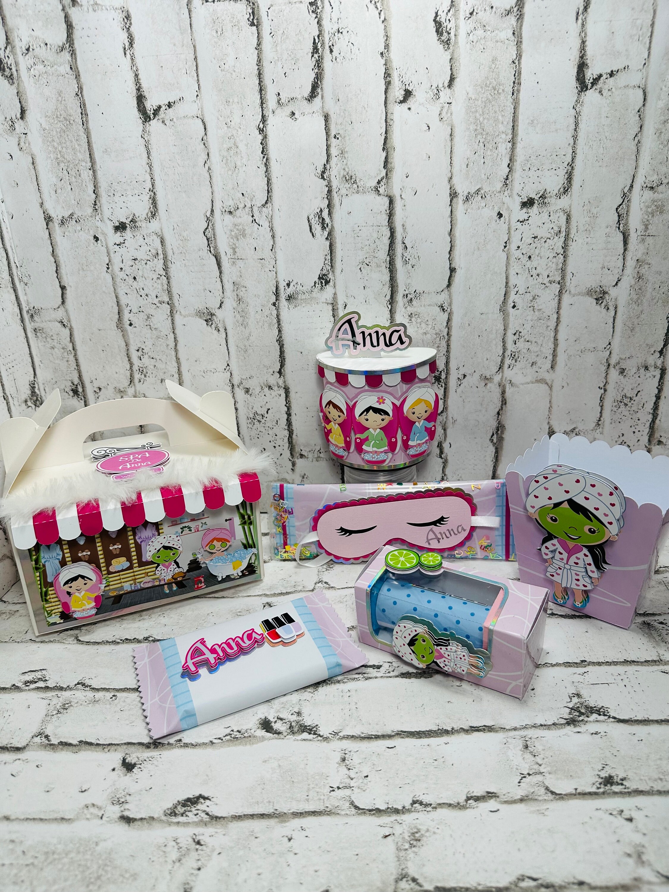 Spa Birthday Party Cake Topper, Spa Cake Topper, Spa Party, Girls Spa ...