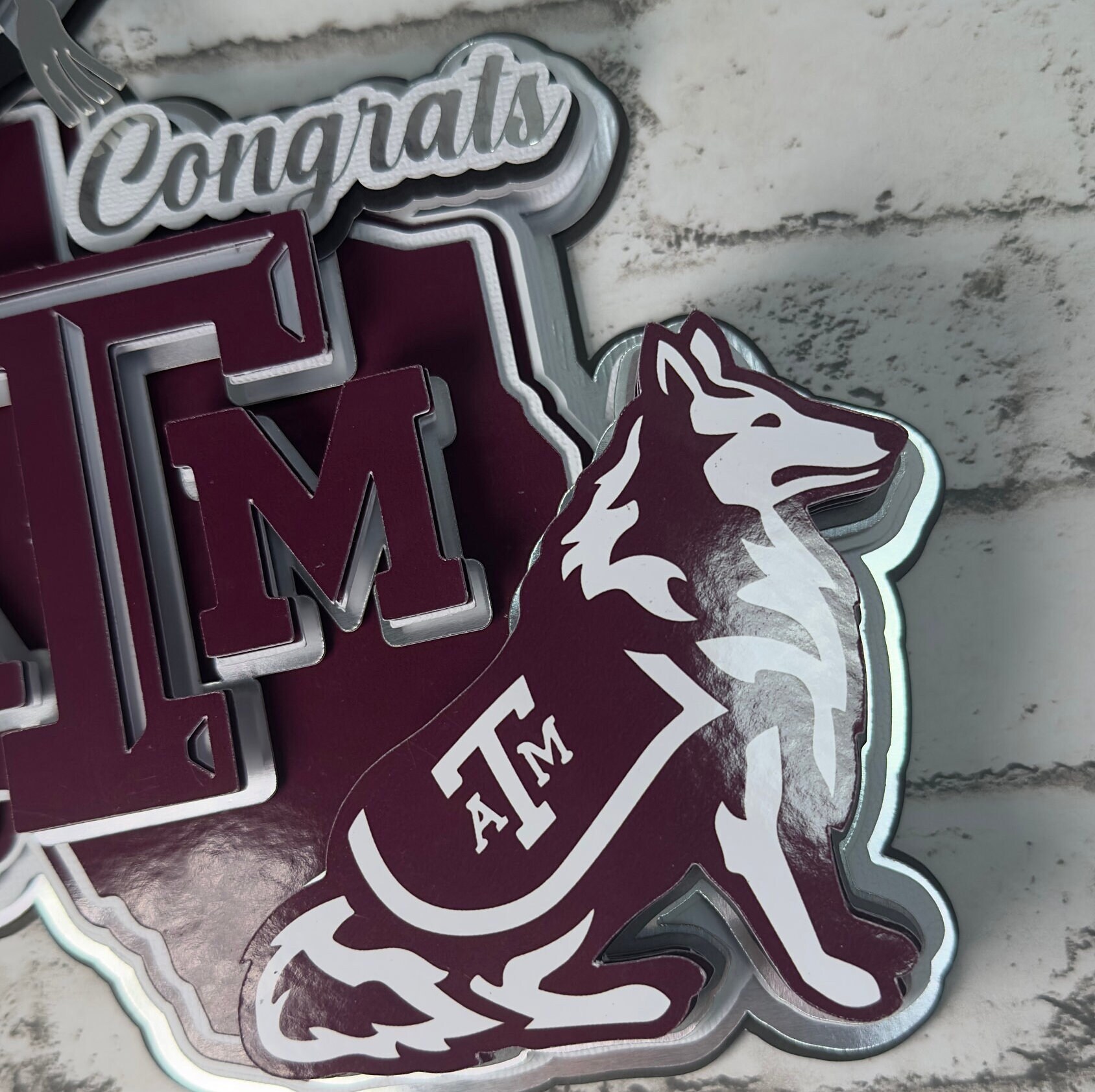 Texas ATM University Cake Topper, Graduation Cake Topper, Class of 2024 ...