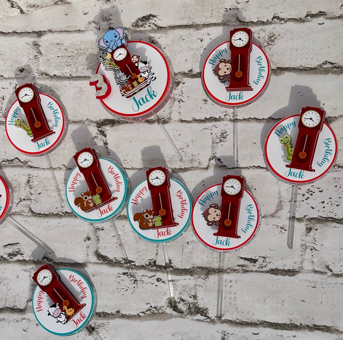 Children Nursery Rhyme Cupcake Toppers, Nursery Rhyme Topper, Animal ...