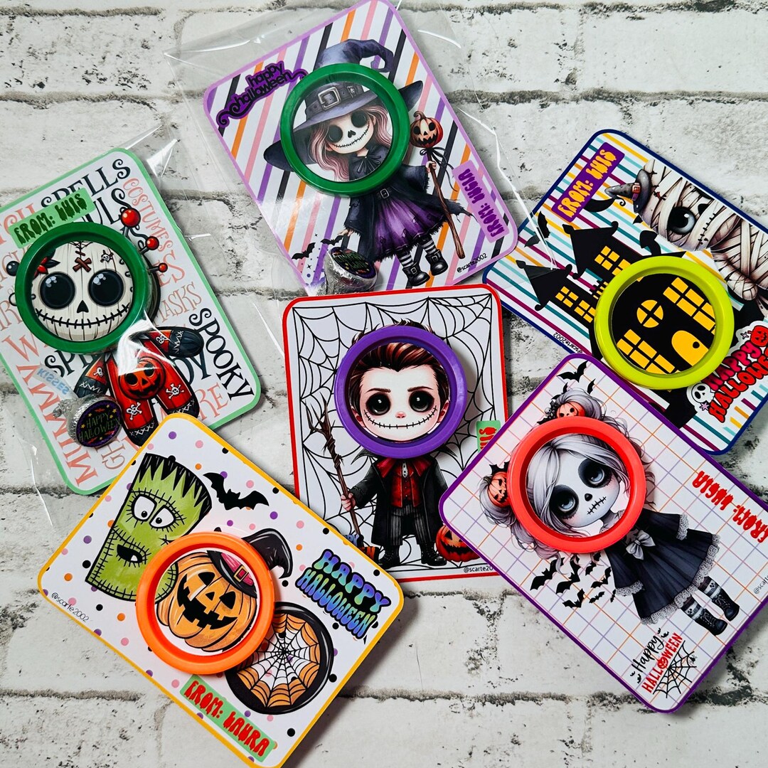 Halloween Theme Play Doh Cards, Play Doh Party Favors, Birthday Parties ...