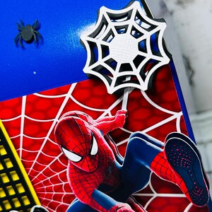 Spider-man Party Favor Boxes, Spider-man Favor Bags, Spider-man Gable ...
