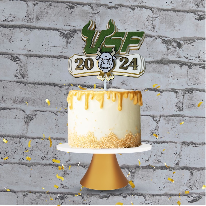 University of South Florida Cake Topper, Graduation Cake Topper, Class ...