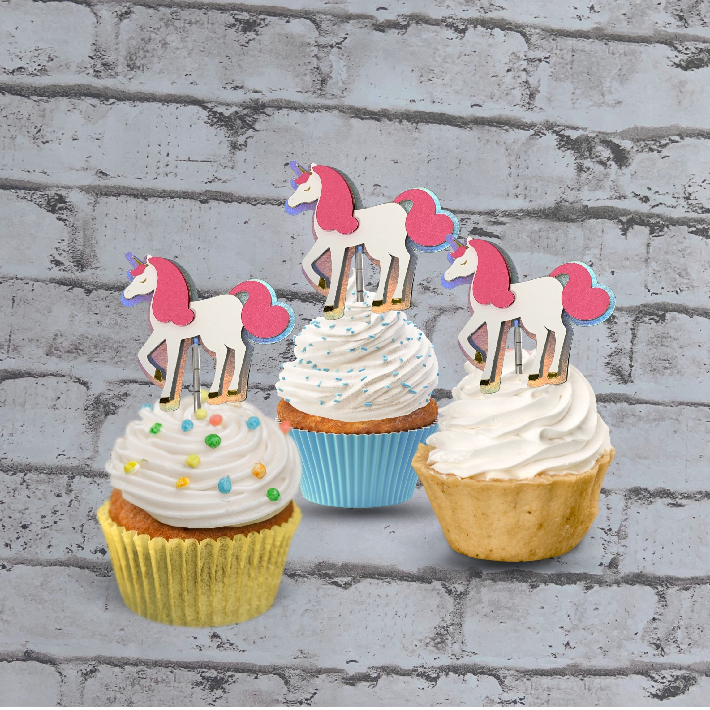 Unicorn Cupcake Toppers, Birthday Party Decorations, Celebrate 1st ...