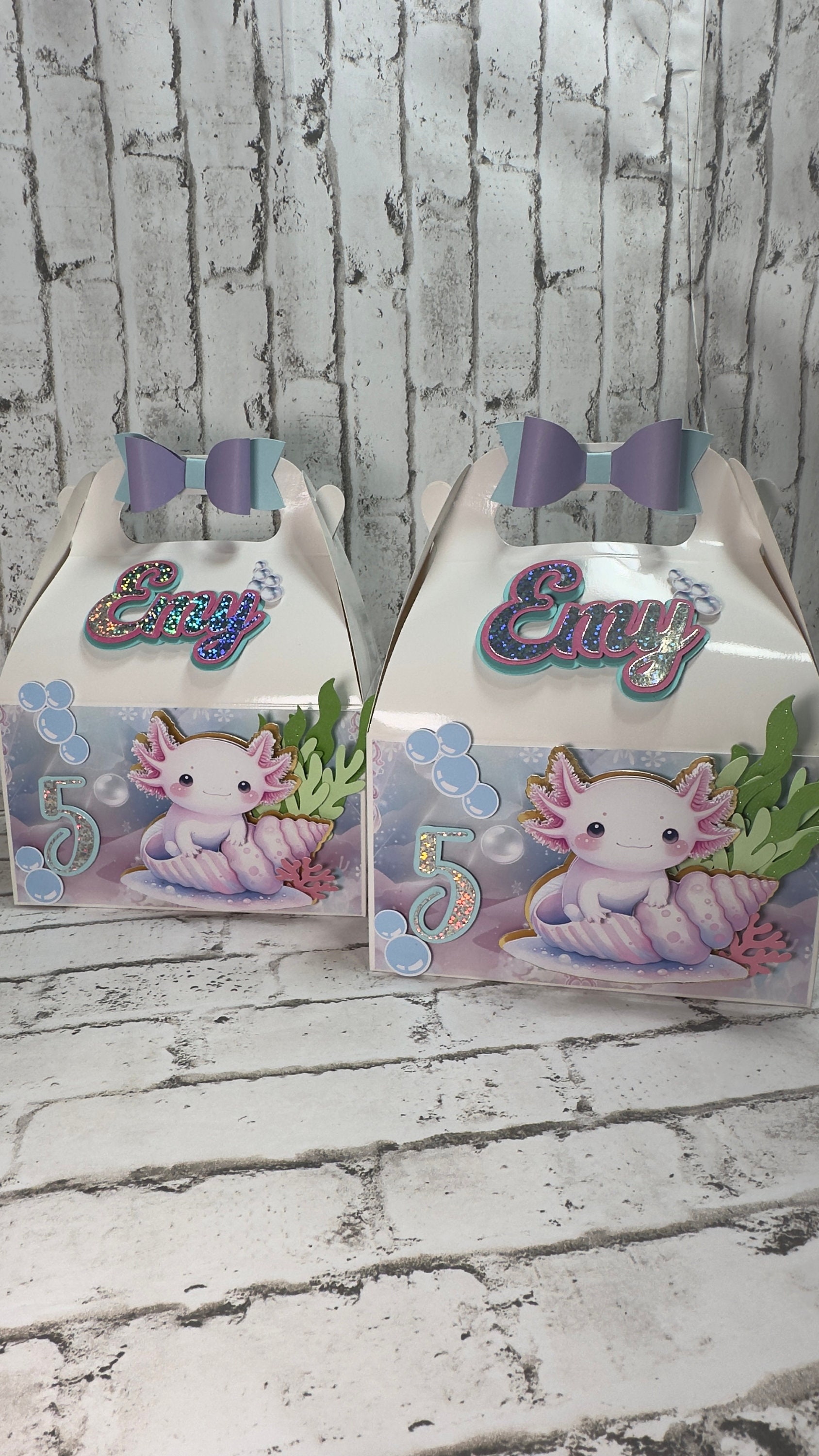 Axolotl Party Favors, Axolotl Favor Boxes, Axolotl Birthday Party ...