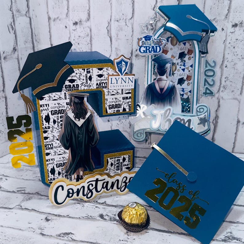 Personalized Graduation Favor Boxes, Graduation Gift Box, Graduation ...