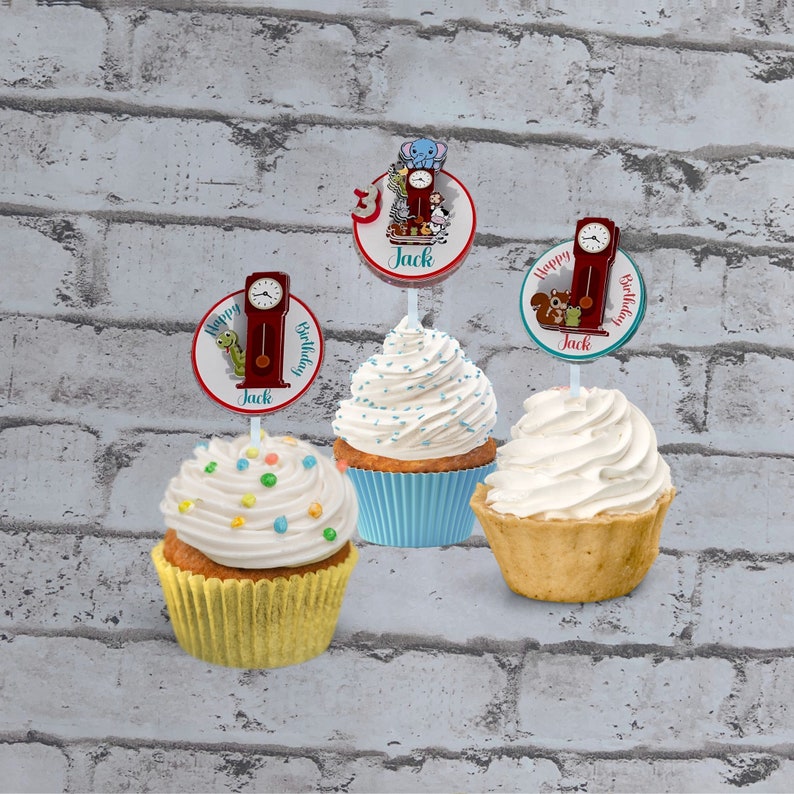 Children Nursery Rhyme Cupcake Toppers, Nursery Rhyme Topper, Animal ...