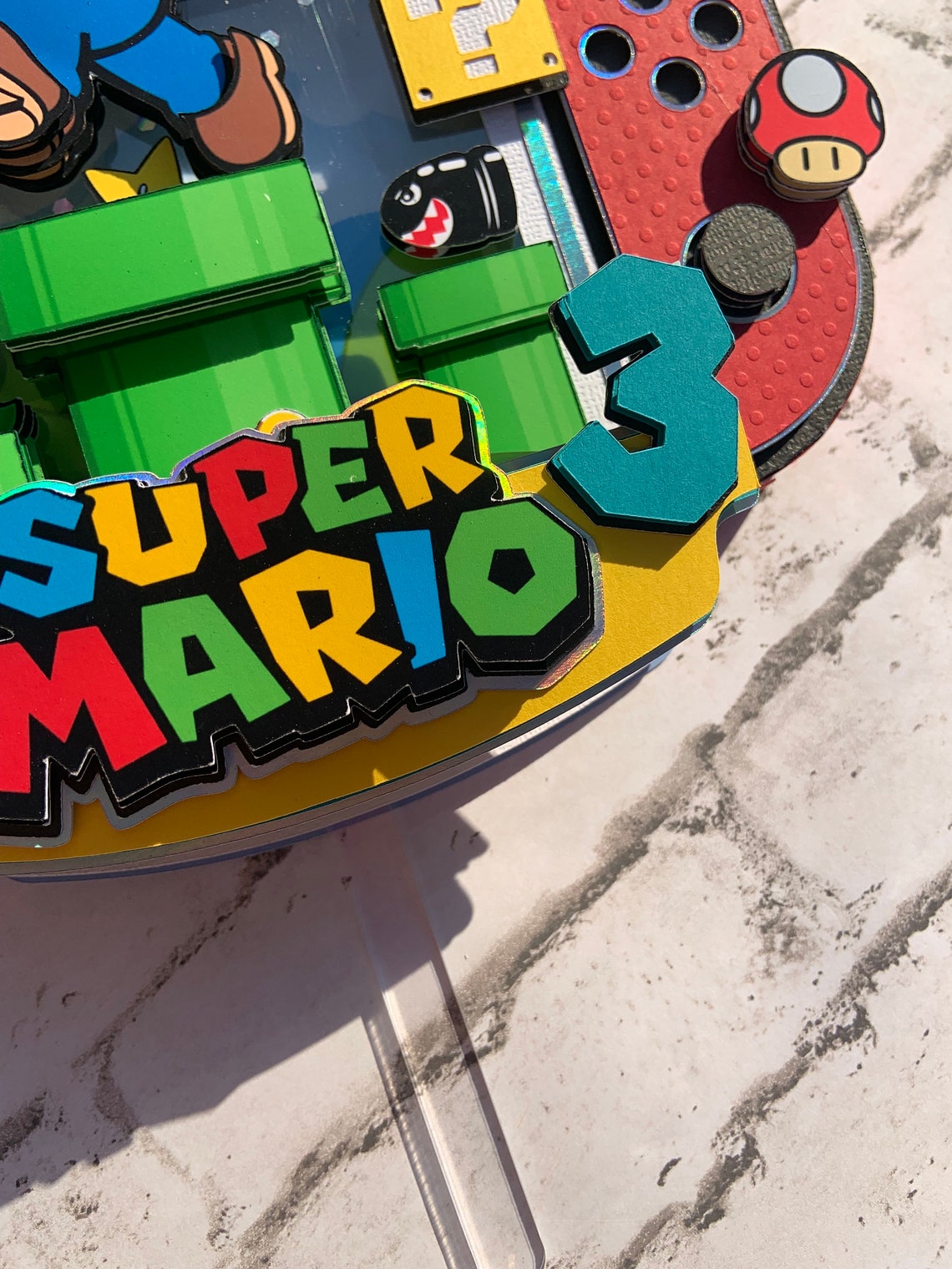 Super Mario Cake Topper, Mario Bros Cake Topper, Mario Cake Topper ...