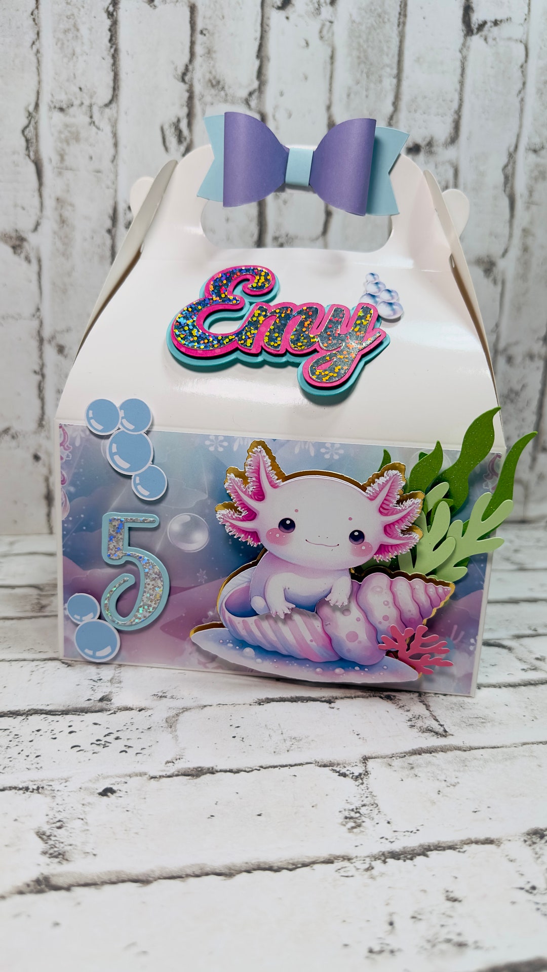 Axolotl Party Favors, Axolotl Favor Boxes, Axolotl Birthday Party ...