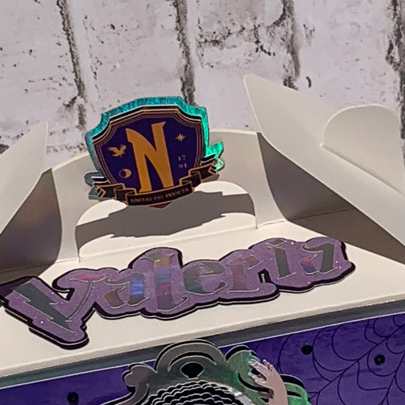 Wednesday Goodie Bags, Wednesday Themed Party, Favor Box, Wednesday ...