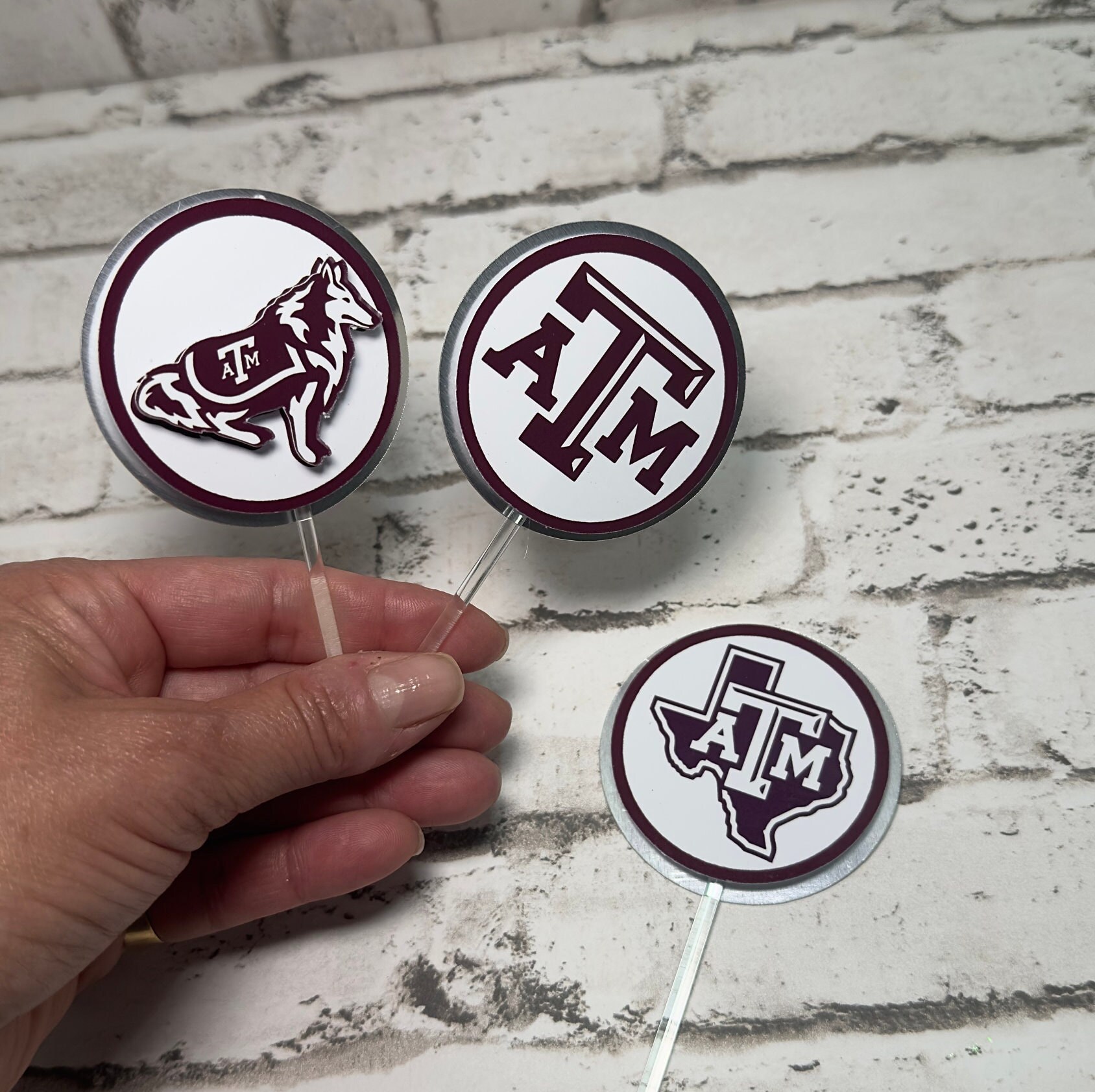 Texas ATM University Cake Topper, Graduation Cake Topper, Class of 2024 ...