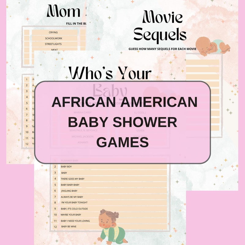 Black Baby Shower - Etsy