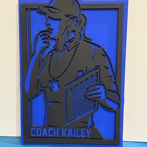 Custom Coach Sign, Personalized Name Sign for Coaches, Coach Gift ...
