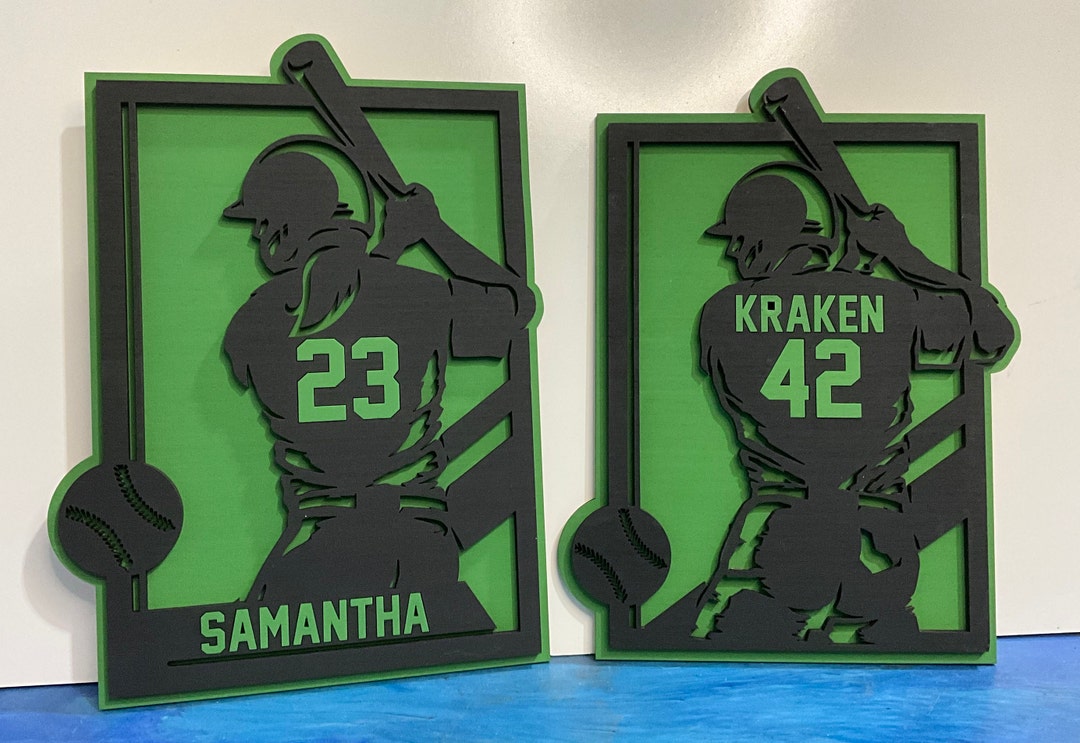 Custom Baseball Player Sign, Personalized Name Player Sign for High ...