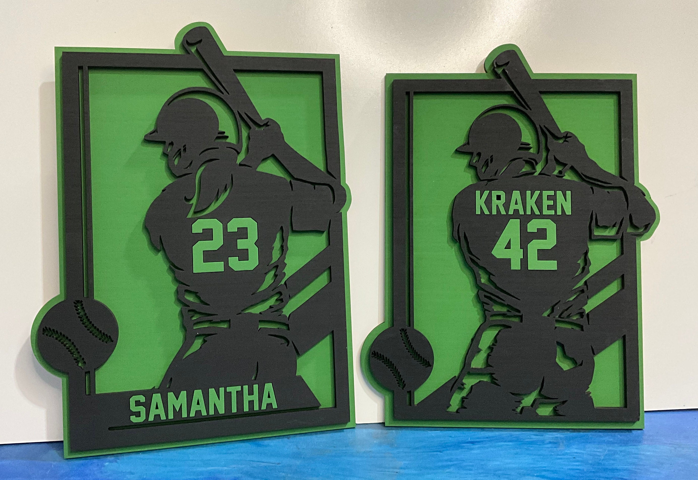 Custom Baseball Player Sign, Personalized Name Player Sign for High ...