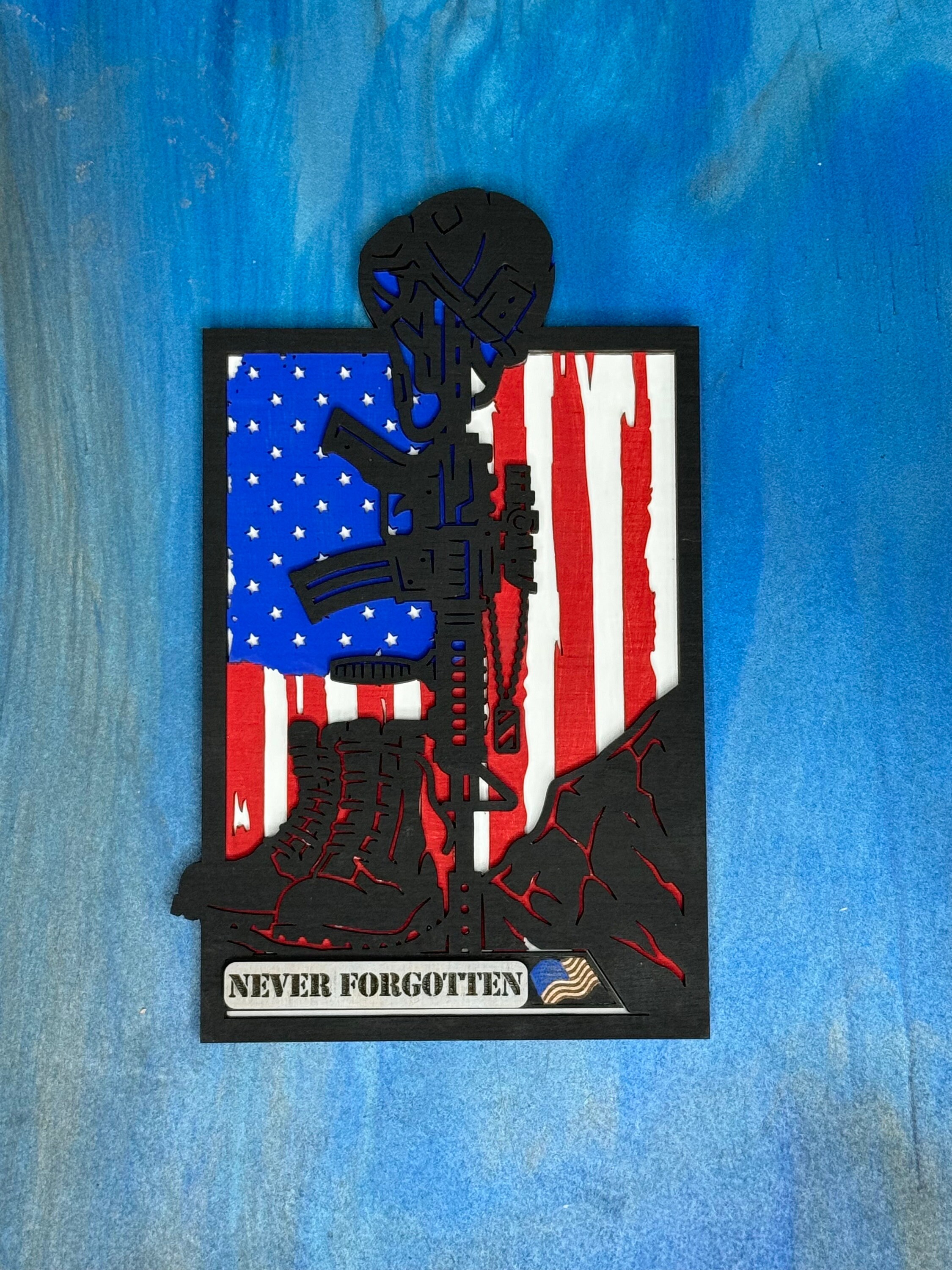 Custom Military Sign, Personalized Military Gift, Gift for Veterans ...