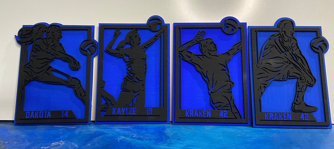 Custom Volleyball Player Sign, Personalized Name Sign for Seniors ...