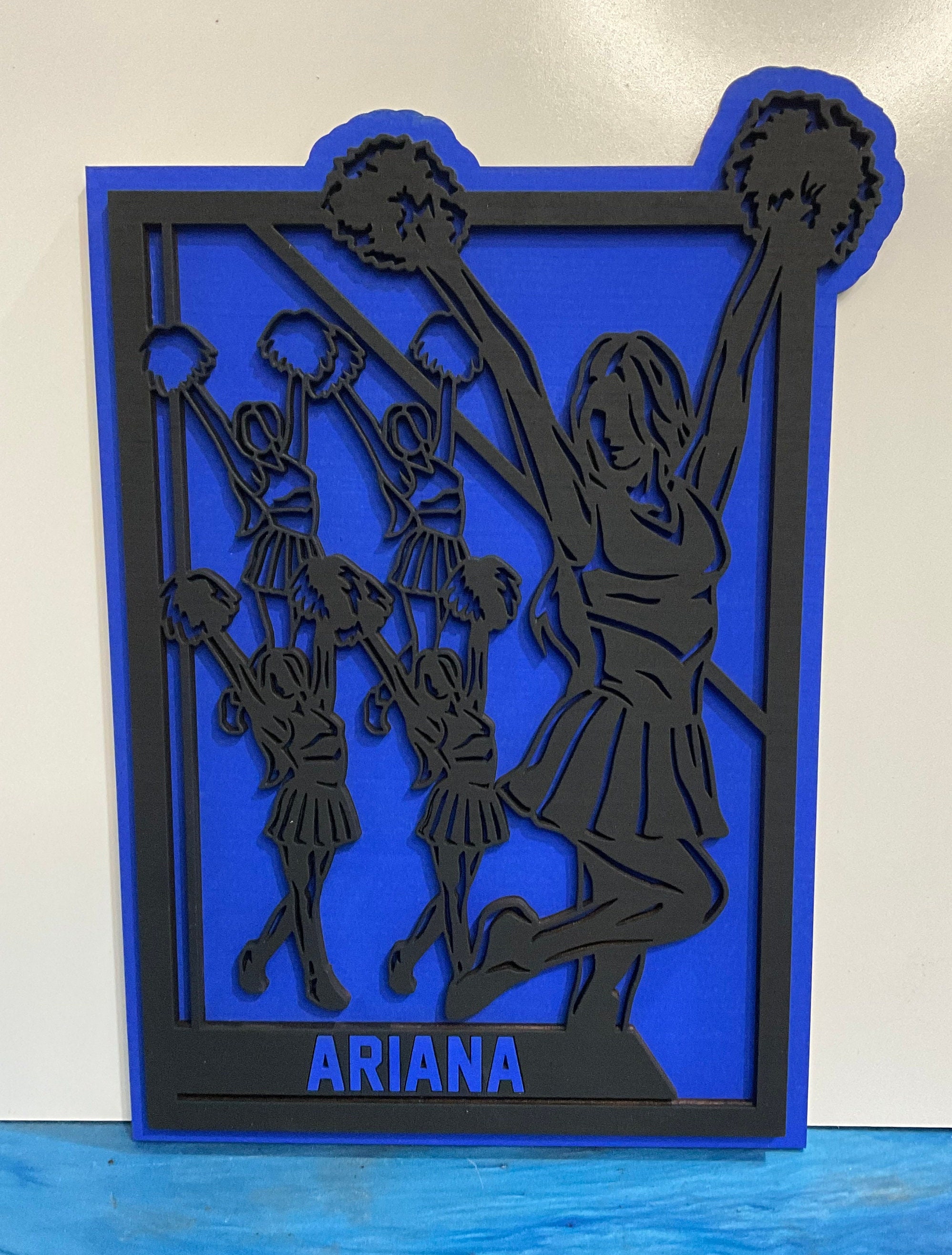 Custom Cheer Player Sign, Personalized Name Sign for Seniors, Cheer ...